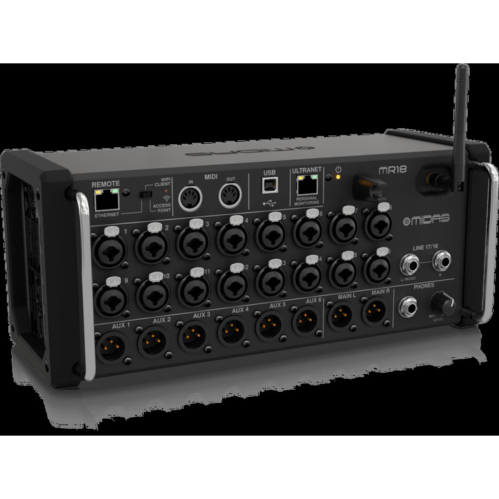 MIDAS MR18 дигитална конзола за управление през таблет