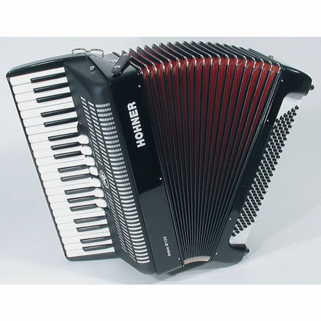 Hohner A16822 Bravo III 120 Black (SilentKey)